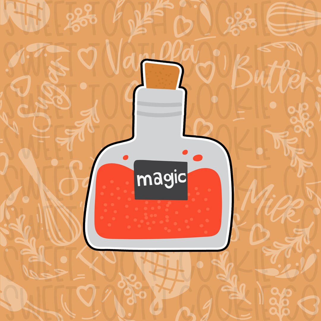 Potion Bottle Cookie Cutter. Magic Potion Cookie Cutter. Love Potion ...