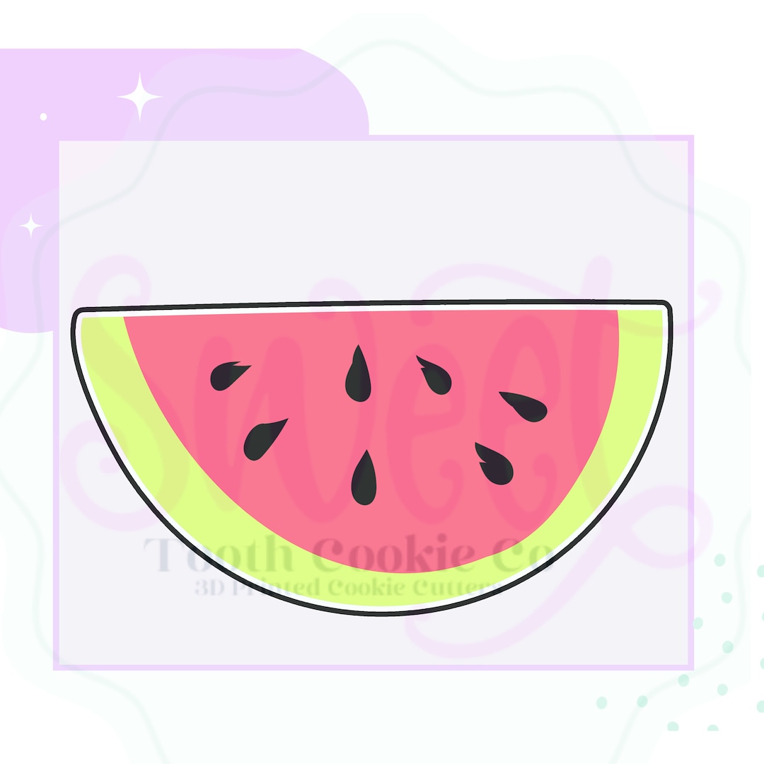 Watermelon Cookie Cutter. Watermelon Slice Cookie Cutter. Fruit Cookie ...