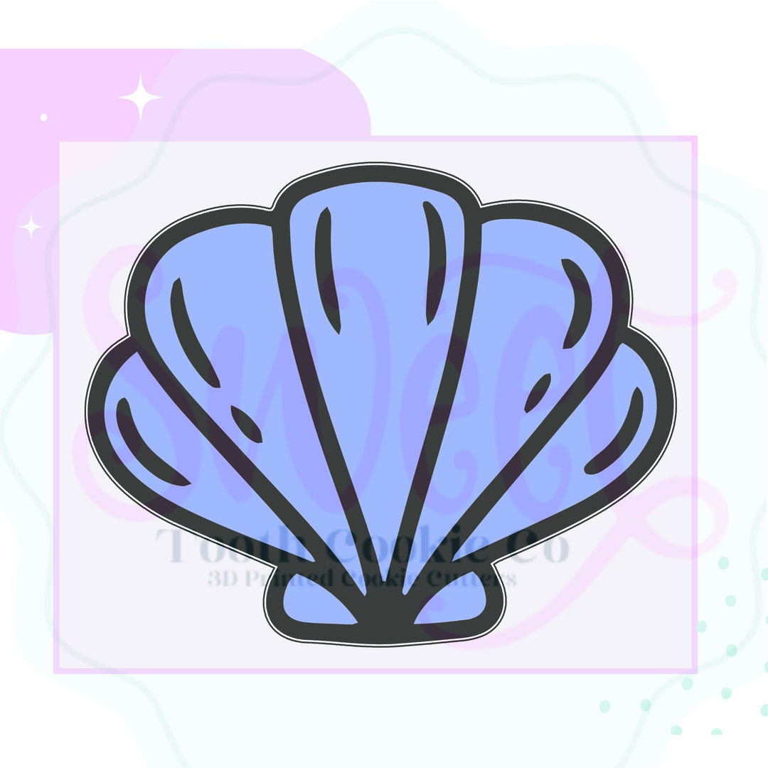 Clam Cookie Cutter. Under the Sea Cookie Cutter. Sea Shell Cookie ...