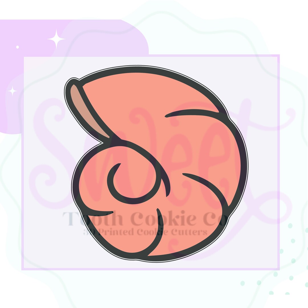 Sea Shell Cookie Cutter. Under the Sea Cookie Cutter. Shell Cookie ...