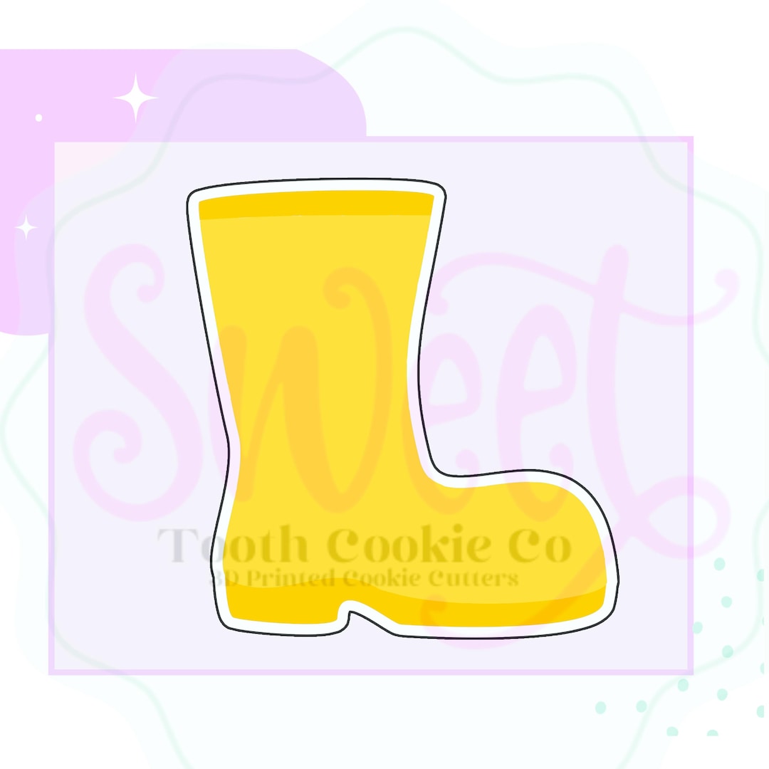 Rain Boot Cookie Cutter. Rubber Boot Cookie Cutter. Shoe Cookie Cutter ...