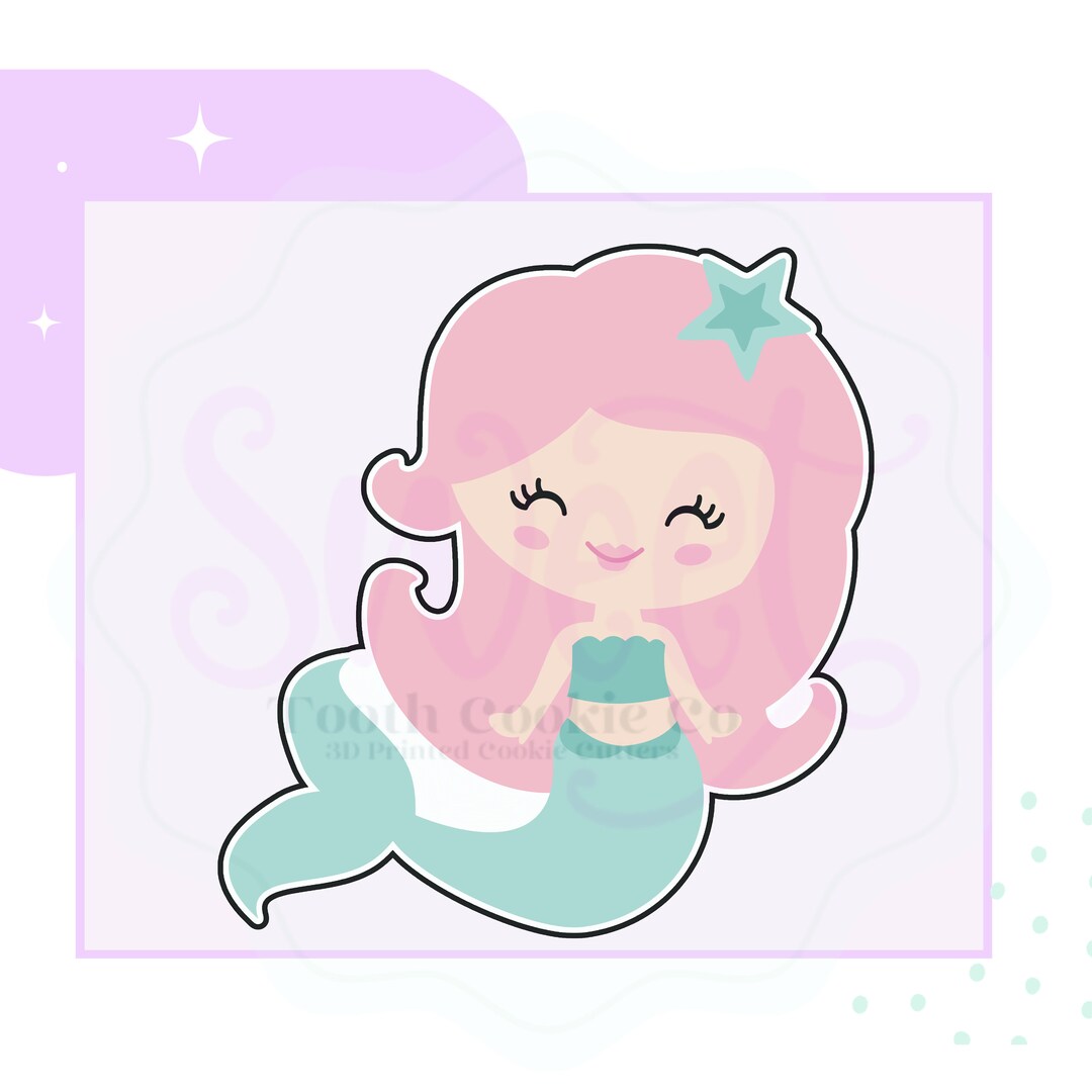 Mermaid Cookie Cutter. Mermaid Cookie Cutter. Mermaid Tail Cookie ...
