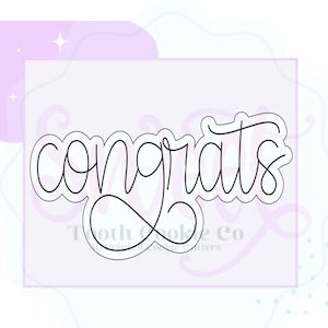 Congrats Cookie Cutter. Grad Cookie Cutter. Graduation Cookie Cutter ...