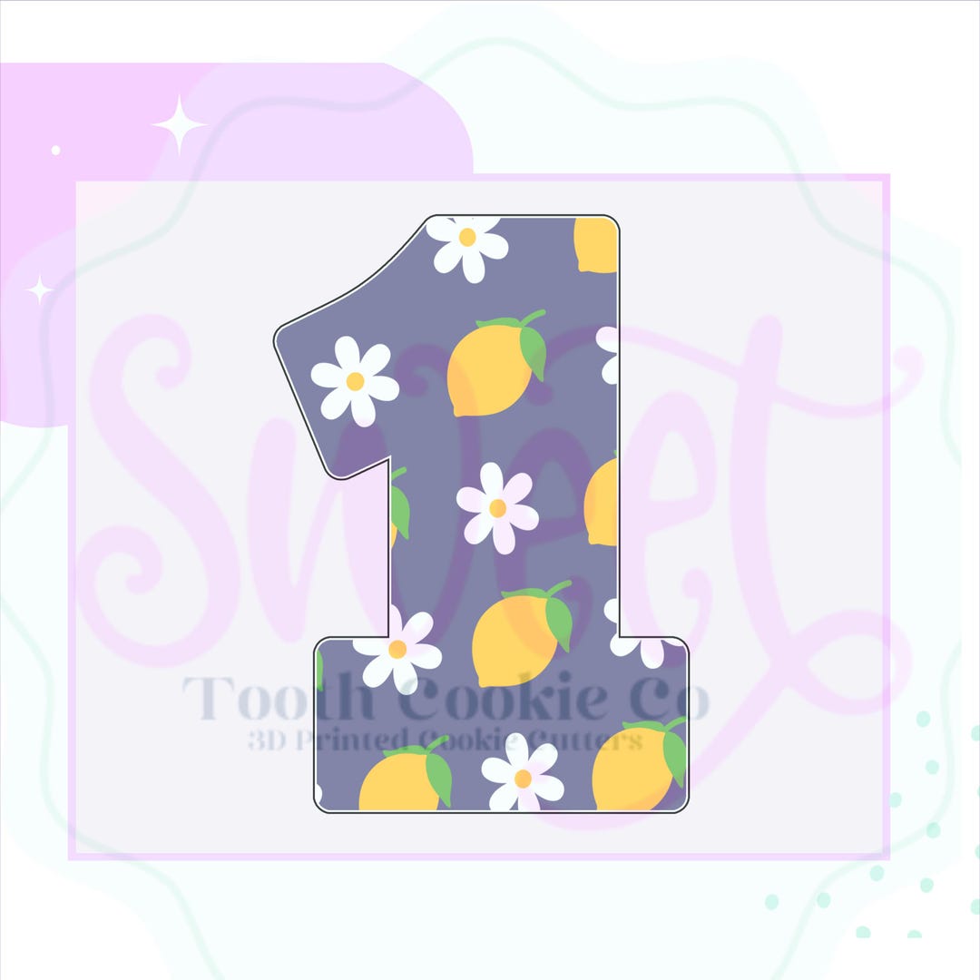 Number 1 Cookie Cutter. Number One Cookie Cutter. First Birthday Cookie ...