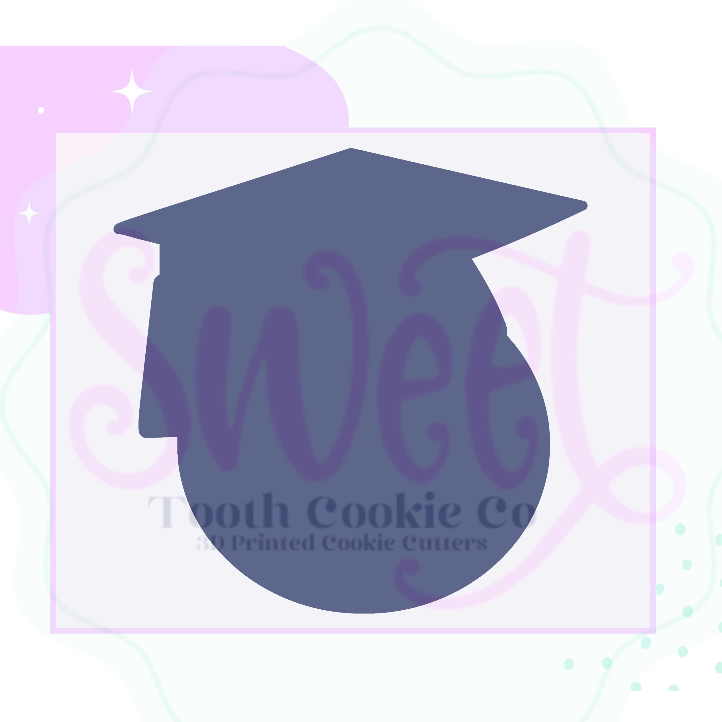 Smiley Face Graduation Cookie Cutter. Grad Cookie Cutter. Graduation ...