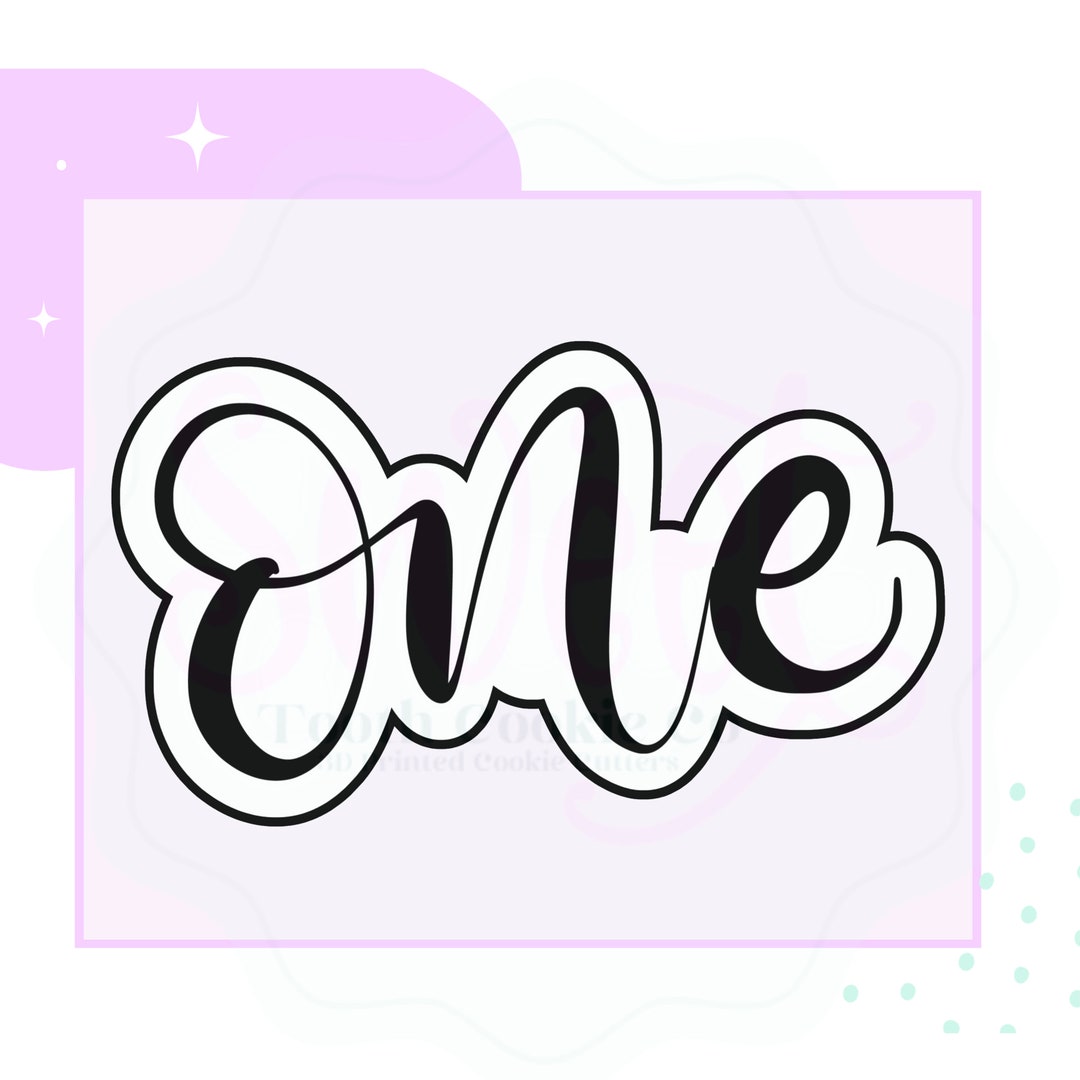 First Birthday Cookie Cutter. One Cookie Cutter. Number One - Etsy