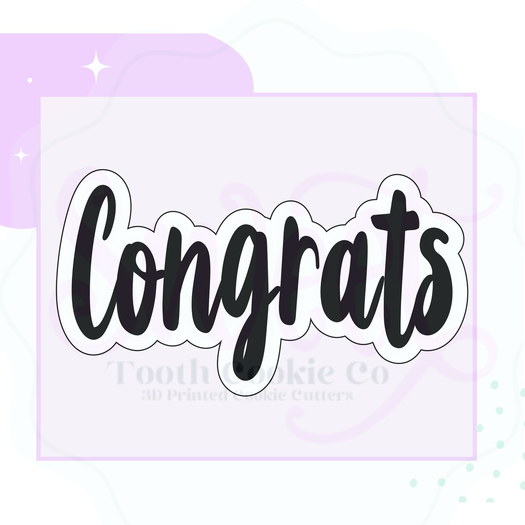 Congrats Cookie Cutter. Grad Cookie Cutter. Graduation Cookie Cutter ...