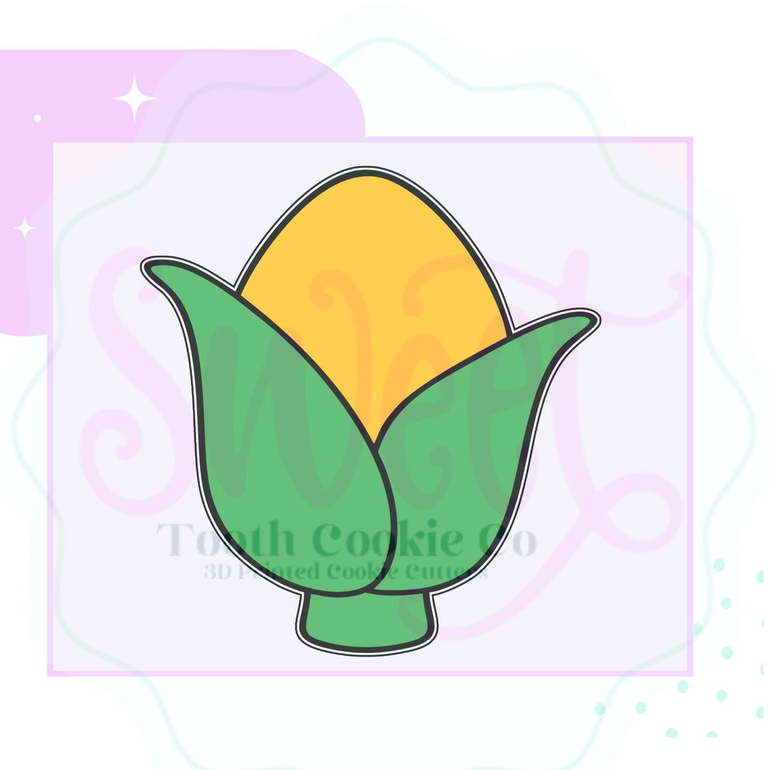Corn Cookie Cutter. Ear of Corn Cookie Cutter. Corn on the Cob Cookie ...