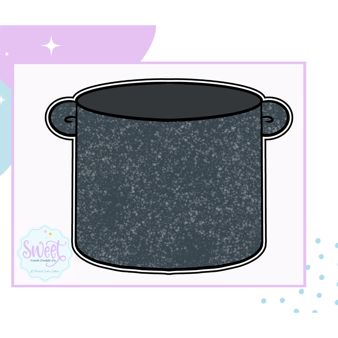 Dinner Pot Cookie Cutter. Cooking Pot Cookie Cutter. Pot Cookie Cutter ...