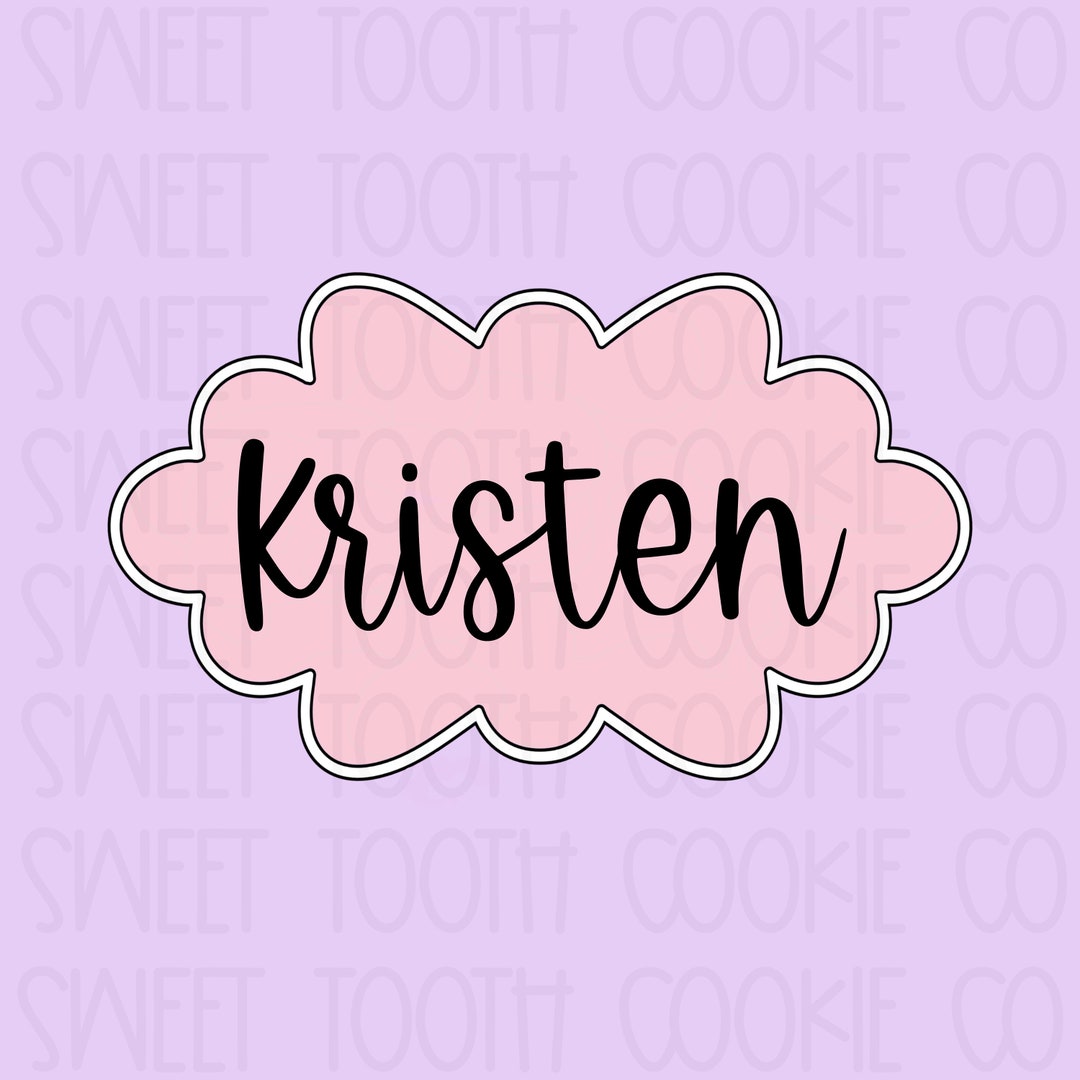 Wavy Plaque Cookie Cutter. Plaque Cookie Cutter. Cookie Cutter - Etsy