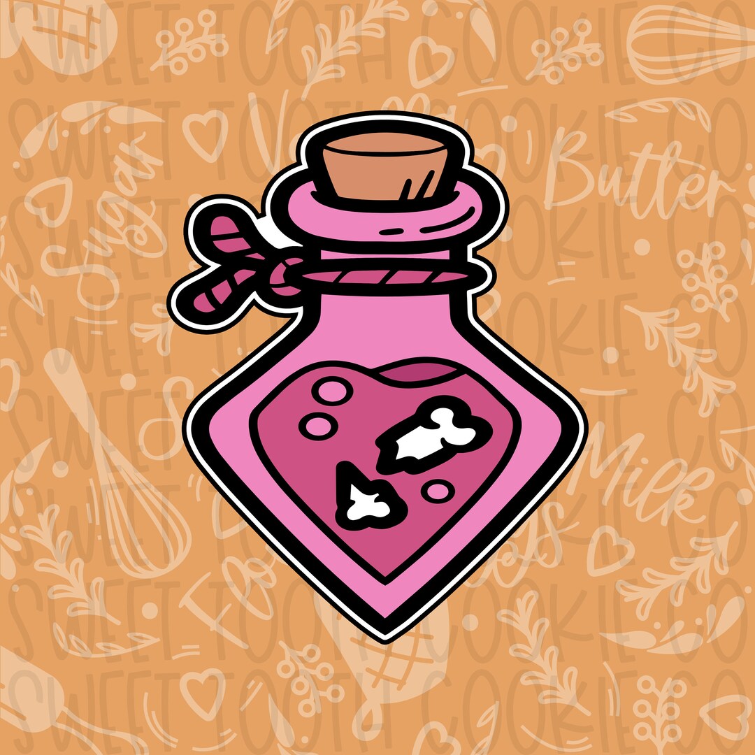 Magic Potion Cookie Cutter. Potion Bottle Cookie Cutter. Spooky Potion ...