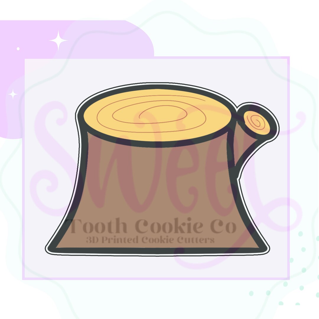 Tree Stump Cookie Cutter. Tree Cookie Cutter. Woodland Cookie Cutter ...