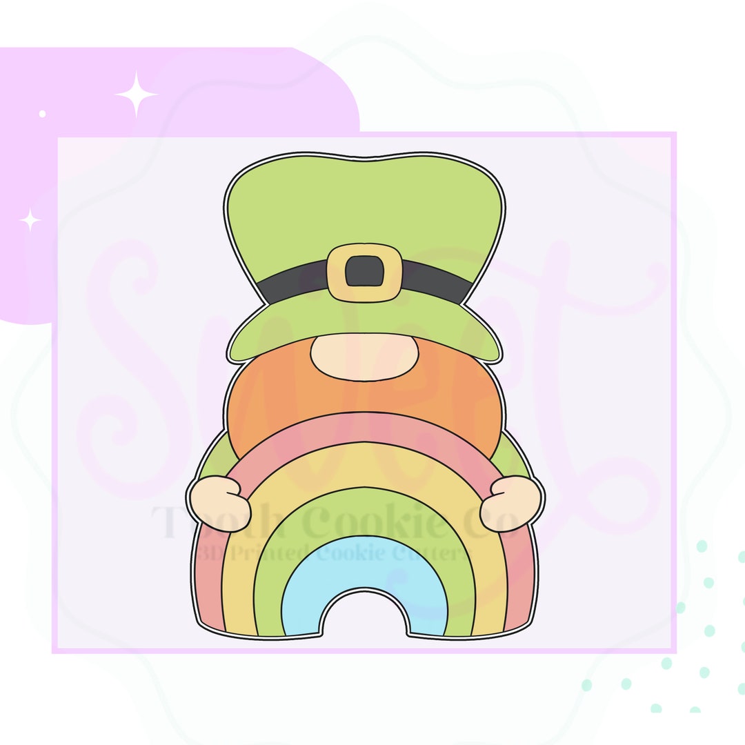 Rainbow Cookie Cutter. Luck of Irish Cookie Cutter. St Patrick Cookie ...