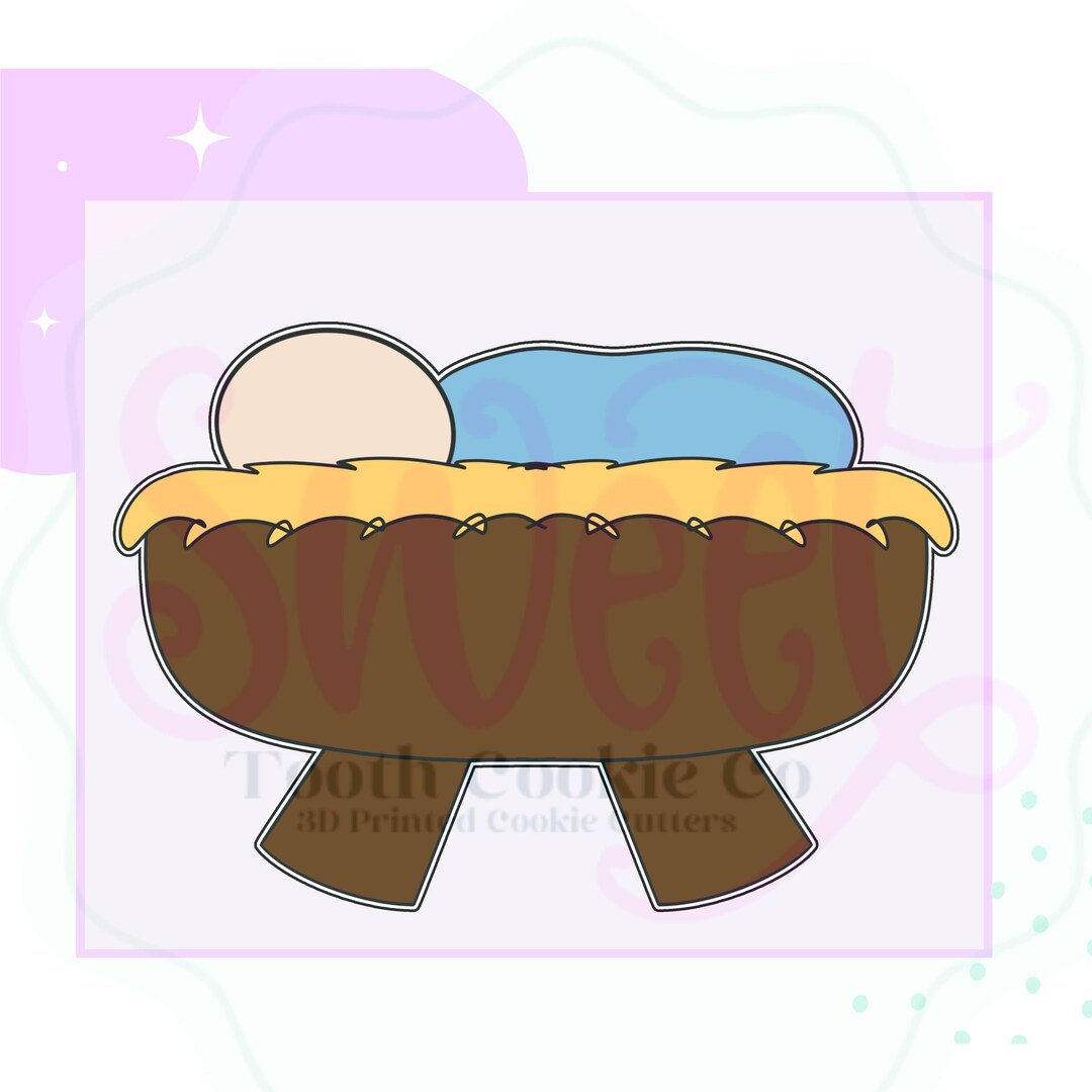 Baby Jesus Cookie Cutter. Nativity Scene Cookie Cutter. Nativity Cookie ...