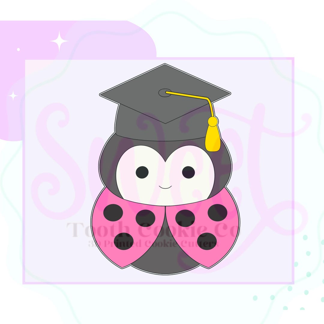 Graduation Ladybug Cookie Cutter. Ladybug Graduation Cookie Cutter ...