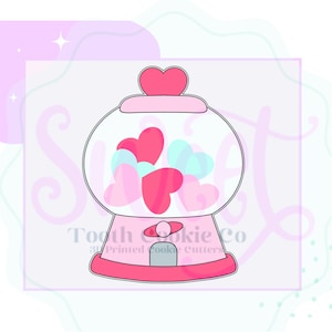 Gum Ball Machine Cookie Cutter. I Chews You Cookie Cutter. Candy ...