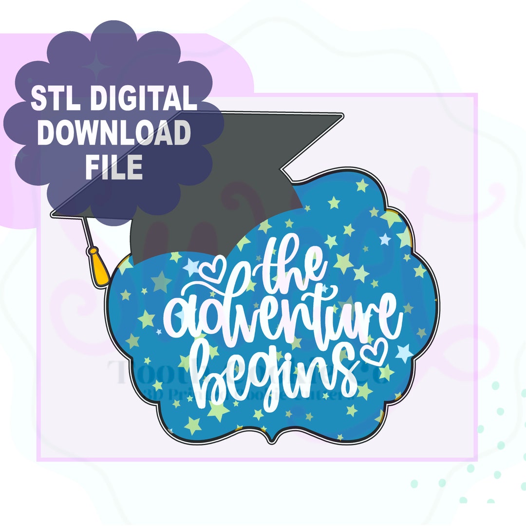 Graduation 2024 STL File Cookie Cutter. Graduation 3D Printed Cookie ...