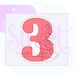 Number 3 Cookie Cutter. Three Cookie Cutter. Number Three Cookie Cutter ...