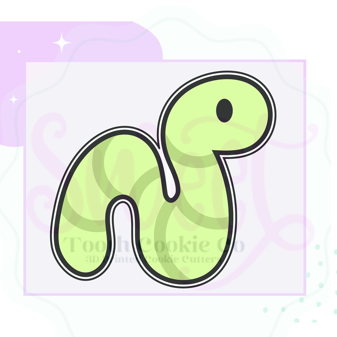 Worm Cookie Cutter. Book Worm Cookie Cutter. Fishing Cookie Cutter ...