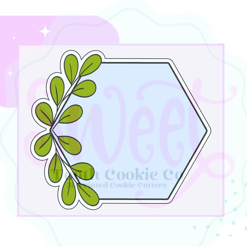 Floral Plaque Cookie Cutter - Etsy