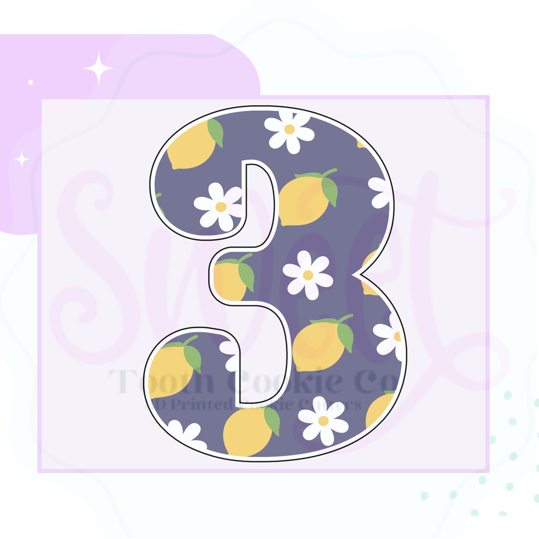 Number 3 Cookie Cutter. Three Cookie Cutter. 3 Cookie Cutter. Number ...