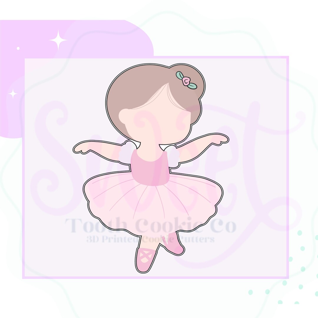 Dance Cookie Cutter. Ballerina Cookie Cutter. Ballerina Tutu Cookie ...