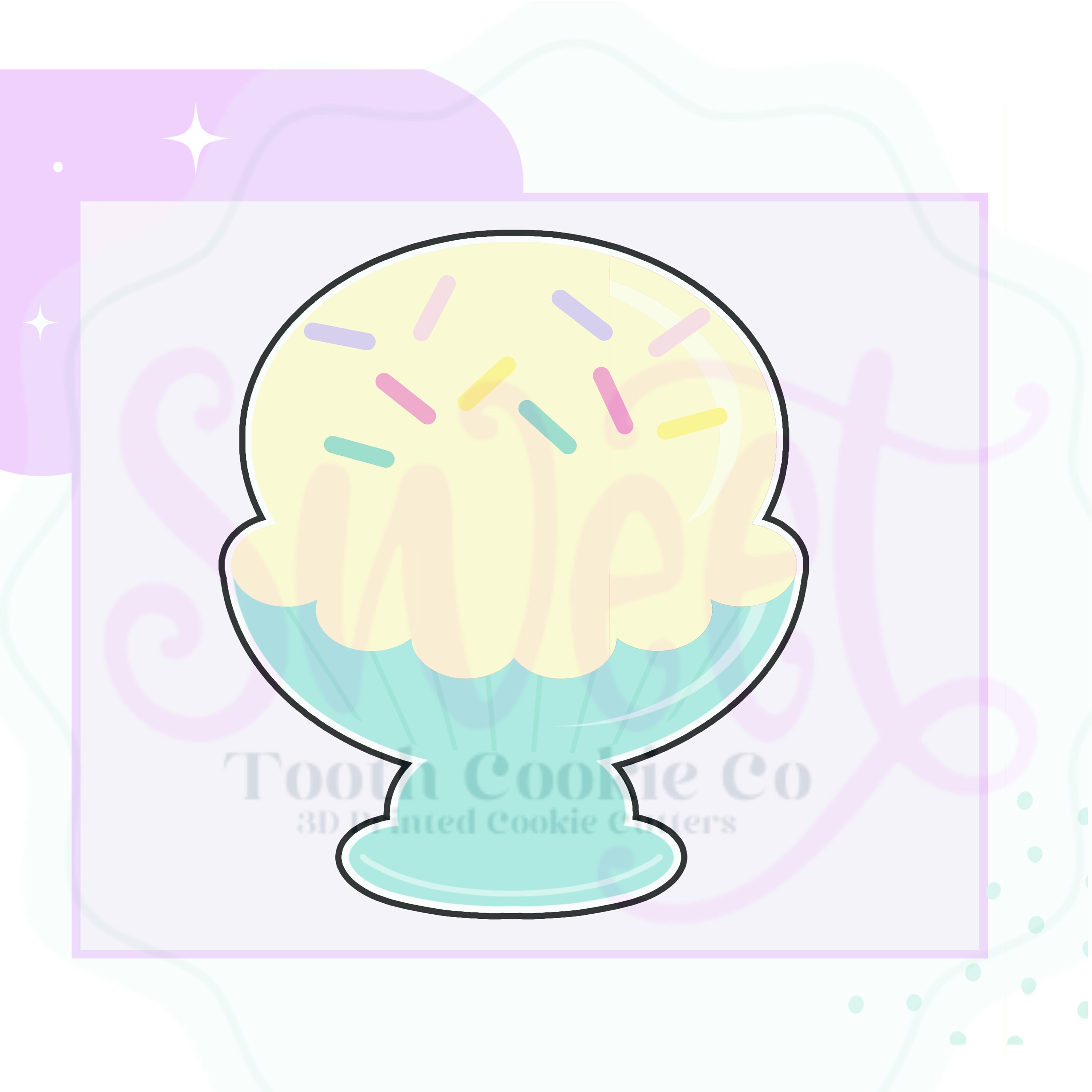 Ice Cream Sundae Cookie Cutter. Ice Cream Cookie Cutter. Ice Cream in ...