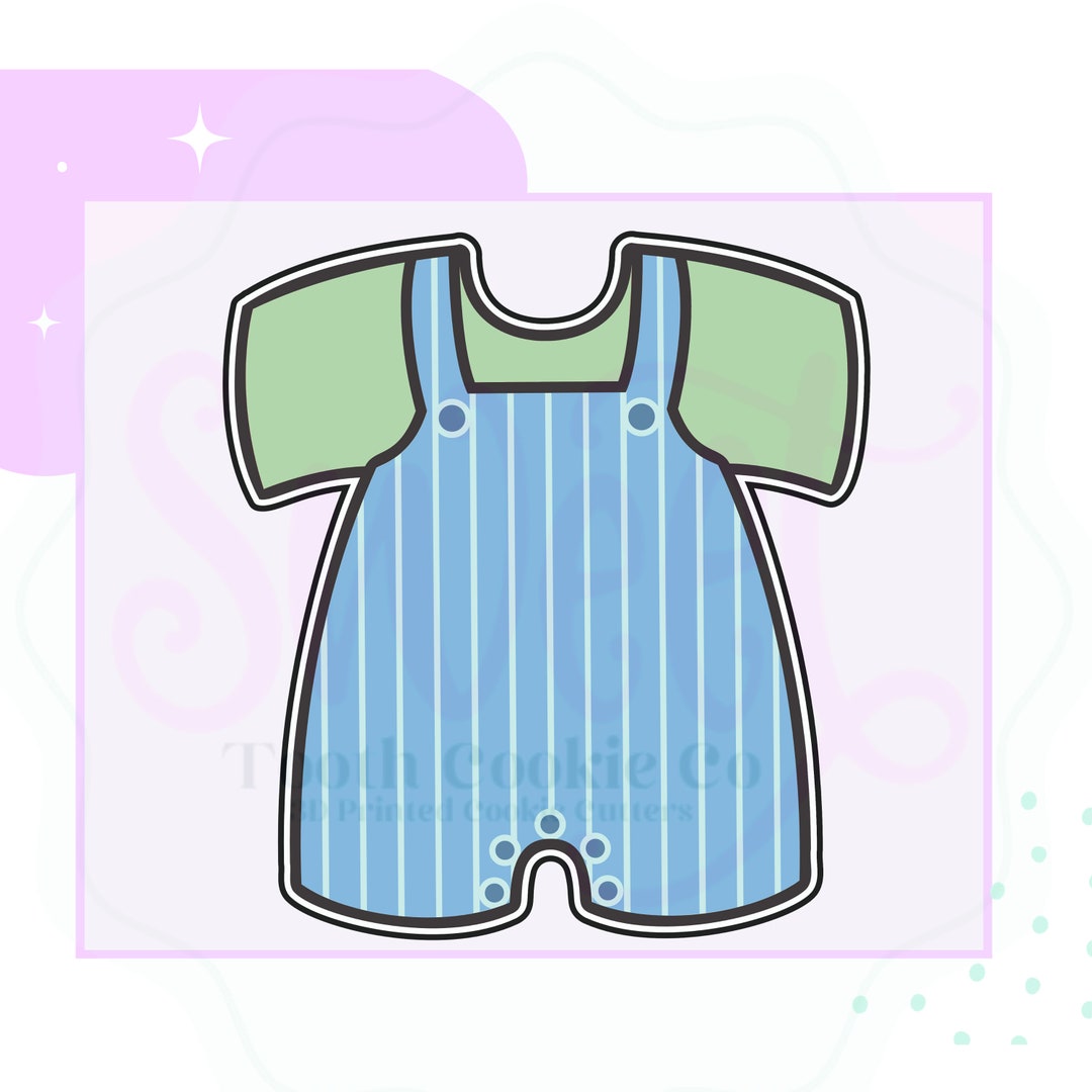 Overalls Cookie Cutters. Baby Overalls Cookie Cutter. Baby Cookie ...