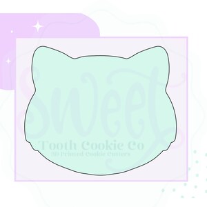 Cat Cookie Cutter. Cat Face Cookie Cutter. Cat Head Cookie Cutter ...