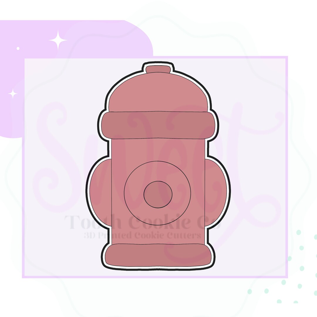 Fire Hydrant Cookie Cutter. Fireman Cookie Cutter. Firefighter Cookie ...