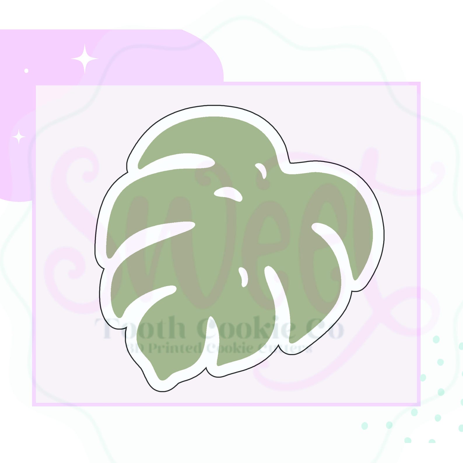 Tropical Leaf Cookie Cutter. Jungle Leaf Cookie Cutter. Leaf Cookie ...