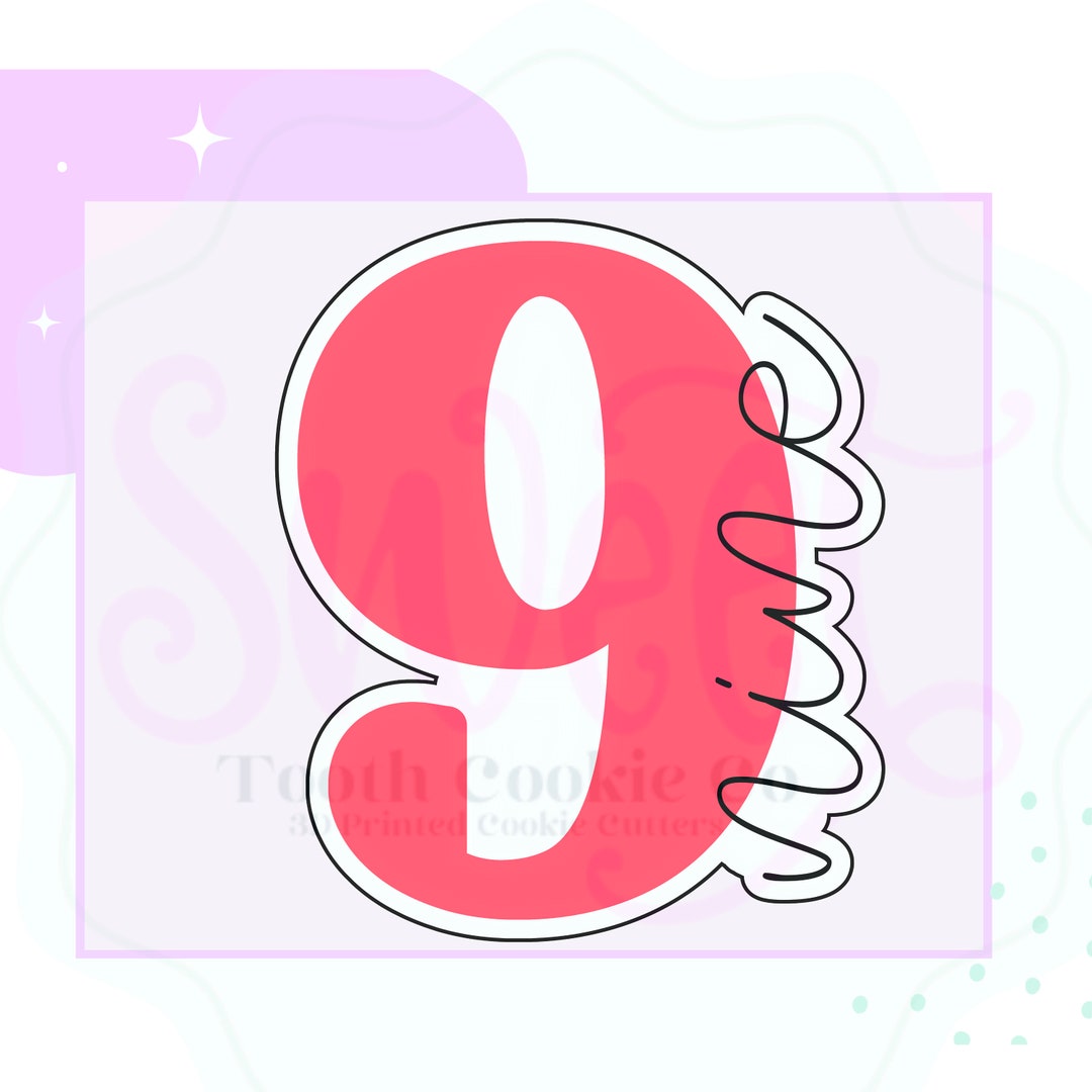 Number 9 Cookie Cutter. 9 Cookie Cutter Nine Cookie Cutter. Number Nine ...