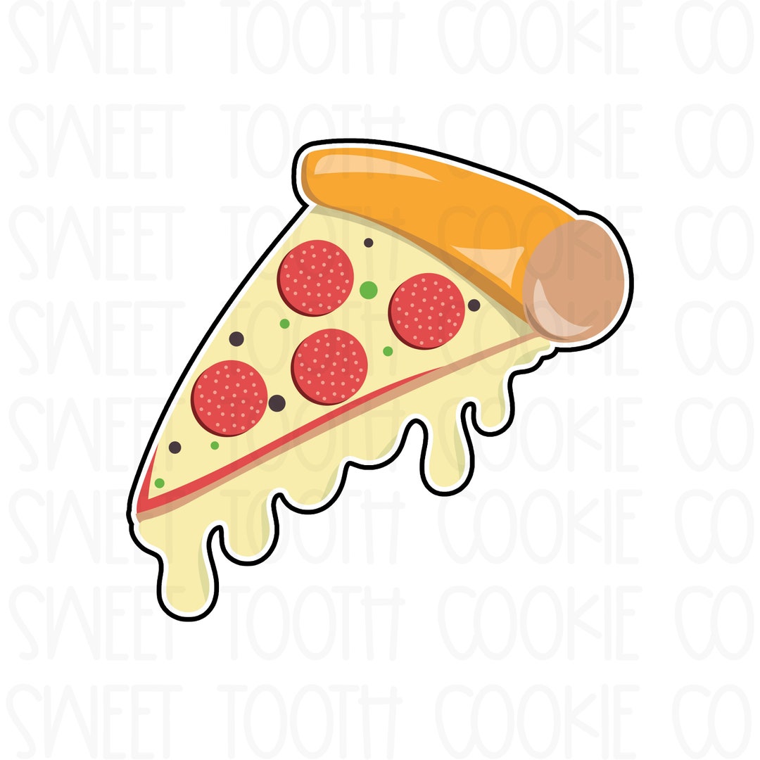 Pizza Slice Cookie Cutter. Perfect Match Cookie Cutter. Melting Cheese ...