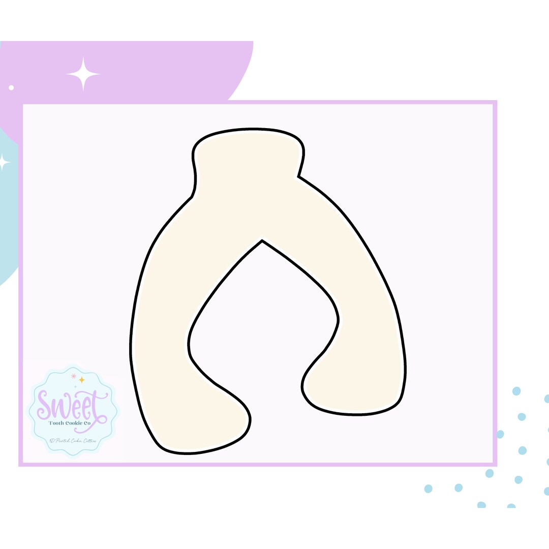 Wishbone Cookie Cutter. Thanksgiving Cookie Cutter. Fall Cookie Cutter ...