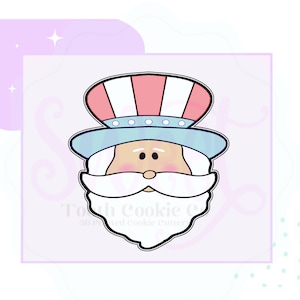 Uncle Sam Cookie Cutter. 4th of July Cookie Cutter. July 4th Cookie ...