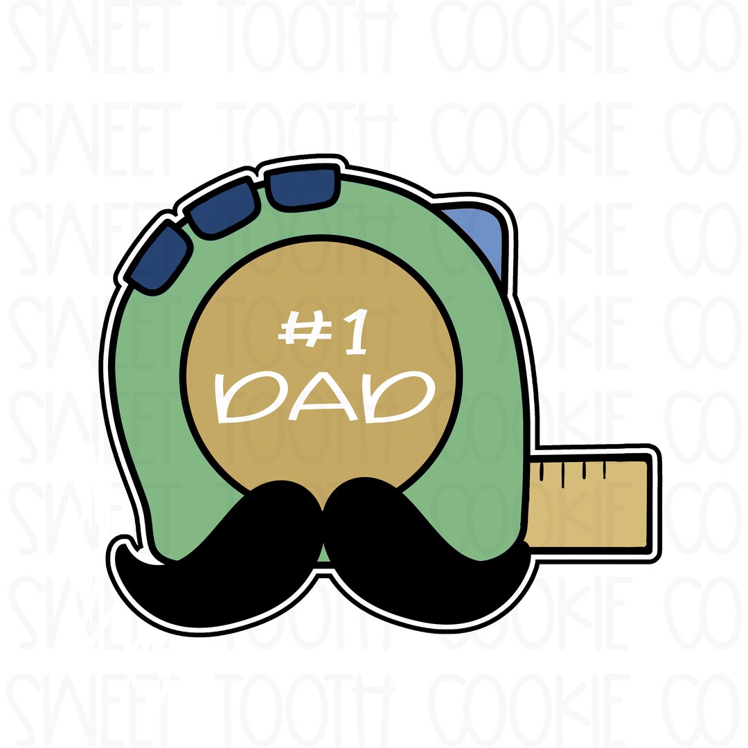Tape Measure Cookie Cutter. Mustache Cookie Cutter. Measuring Tape ...