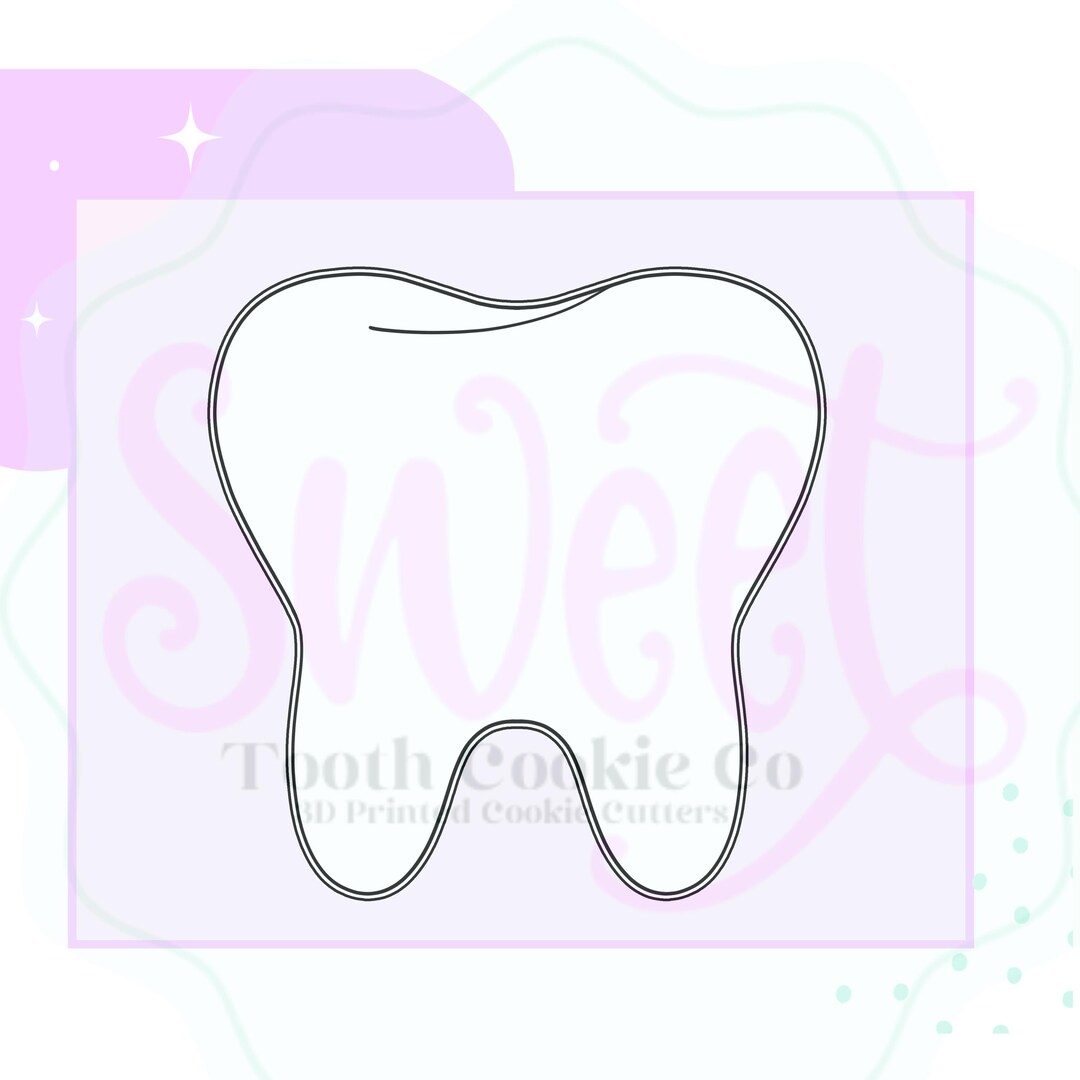 Tooth Cookie Cutter. Molar Cookie Cutter. Dentist Cookie Cutter ...
