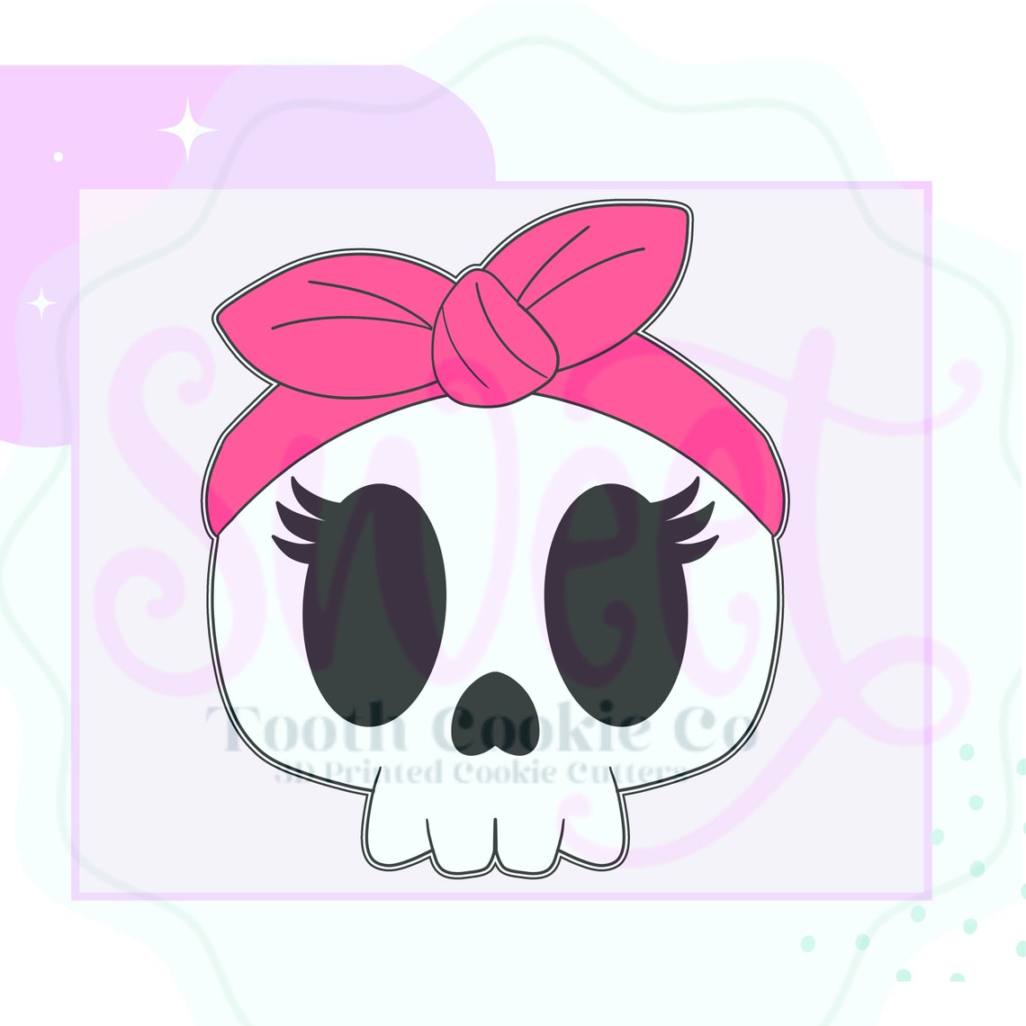 Girly Skeleton Cookie Cutter. Skeleton Cookie Cutter. Skeleton Head ...
