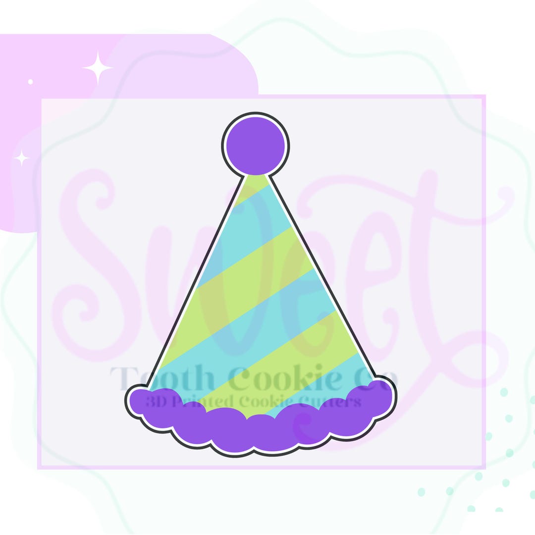 Birthday Party Hat Cookie Cutter. Party Hat Cookie Cutter. Birthday ...