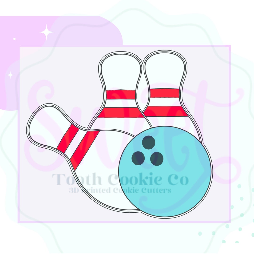 Bowling Pin Cookie Cutter. Bowling Cookie Cutter. Ten Pin Bowling ...
