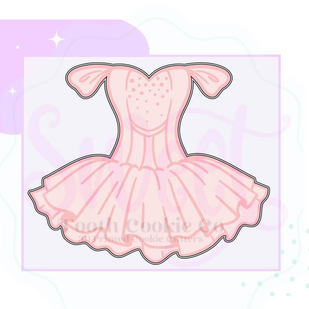 Tutu Cookie Cutter. Dance Cookie Cutter. Ballerina Cookie Cutter ...