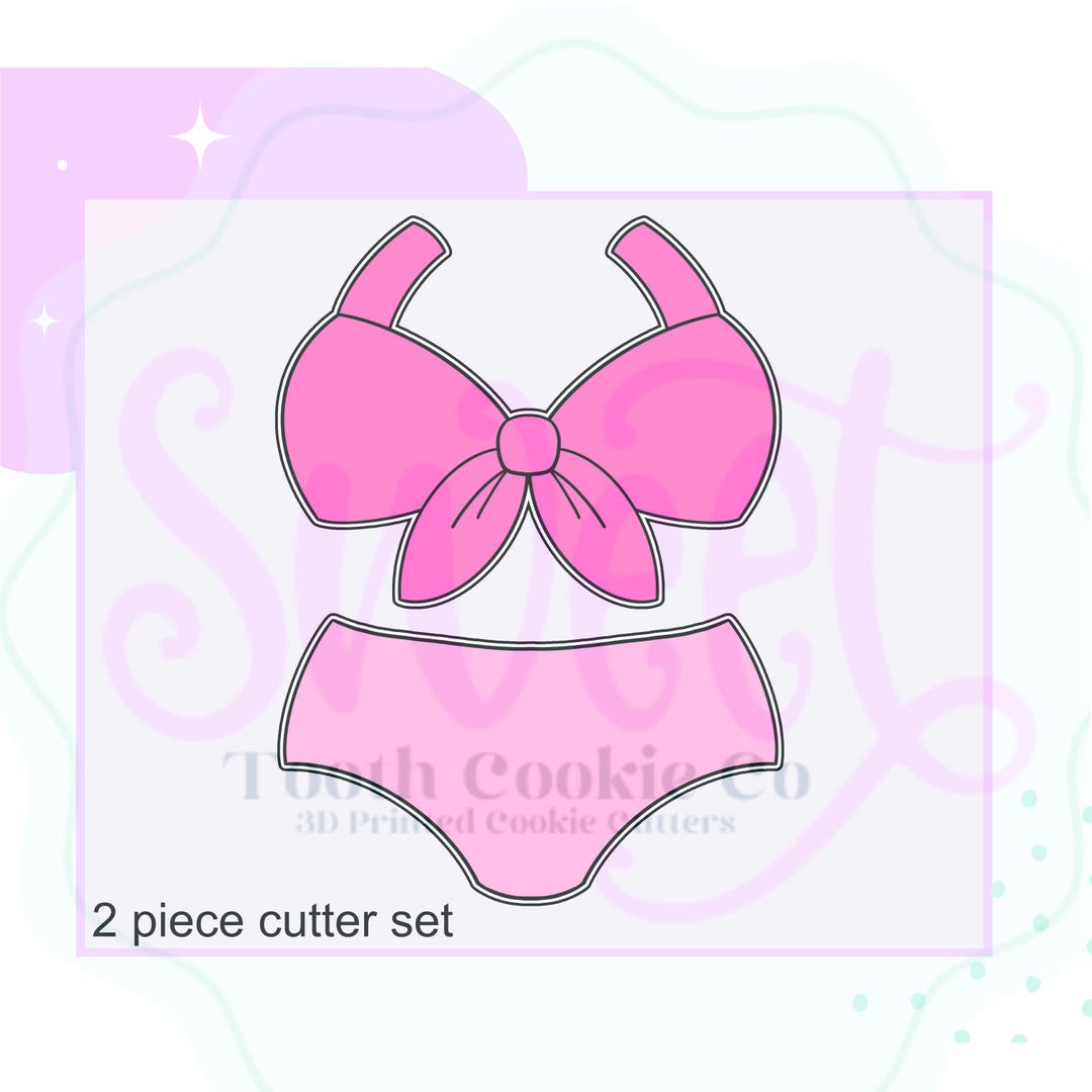 Swimsuit Cookie Cutter. Tie Knot Swimsuit Cookie Cutter. Bikini ...