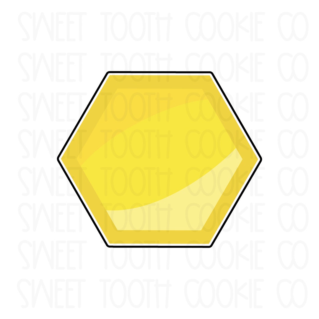 Hexagon Cookie Cutter. Shape Cookie Cutter. Honey Comb Cookie Cutter ...
