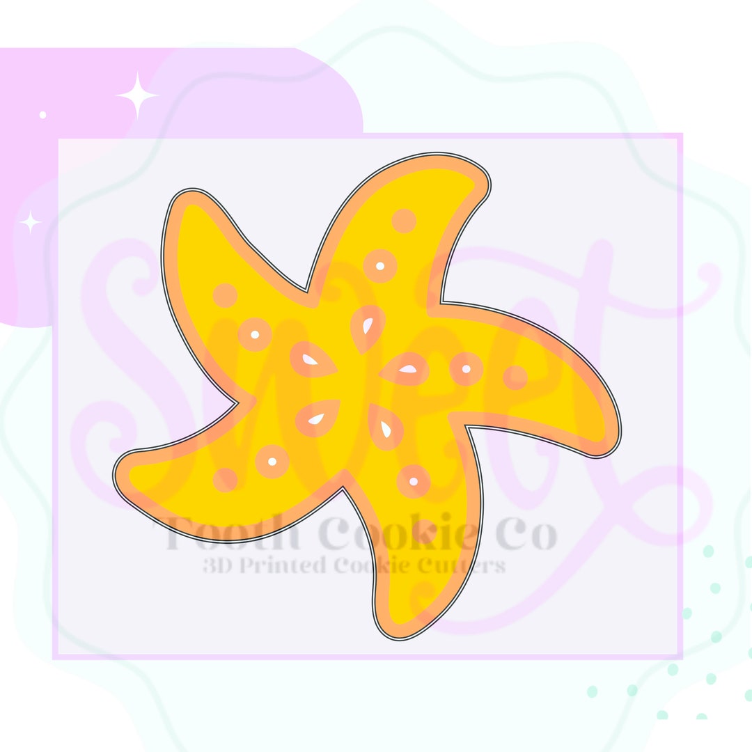 Starfish Cookie Cutter. Under the Sea Cookie Cutter. Beach Cookie ...