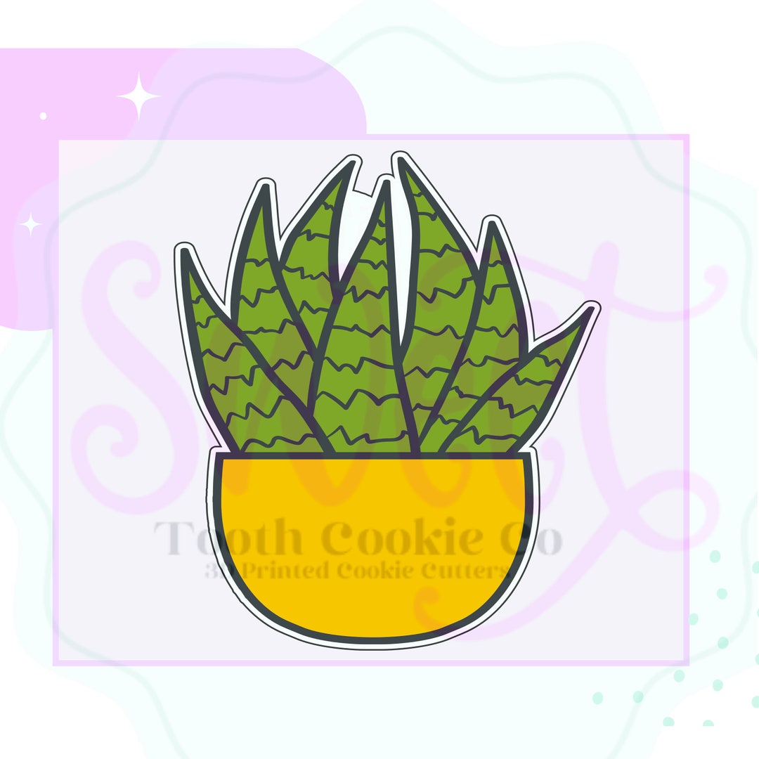 Succulent Plant Cookie Cutter. Cactus Cookie Cutter. House Plant Cookie ...
