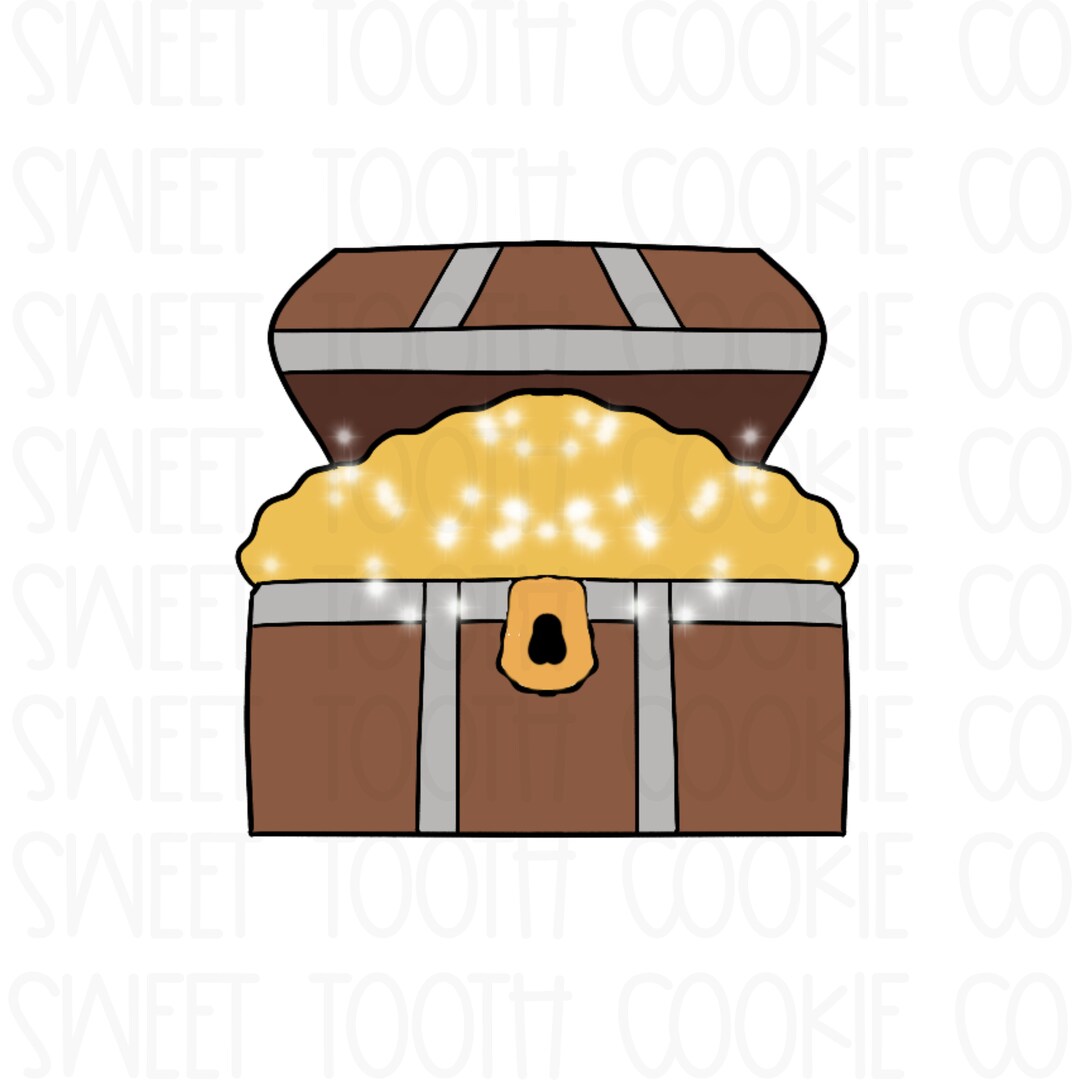 Treasure Chest 3D Printed Food Safe PLA Cookie Cutter. Fondant Cutter ...