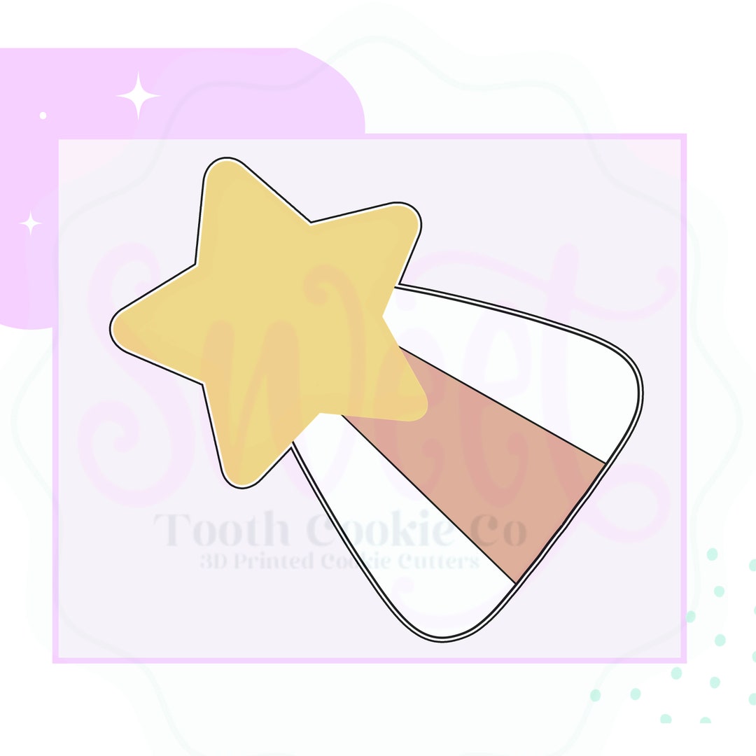 Charm Marshmallow Cookie Cutter. Shooting Star Cookie Cutter. St ...