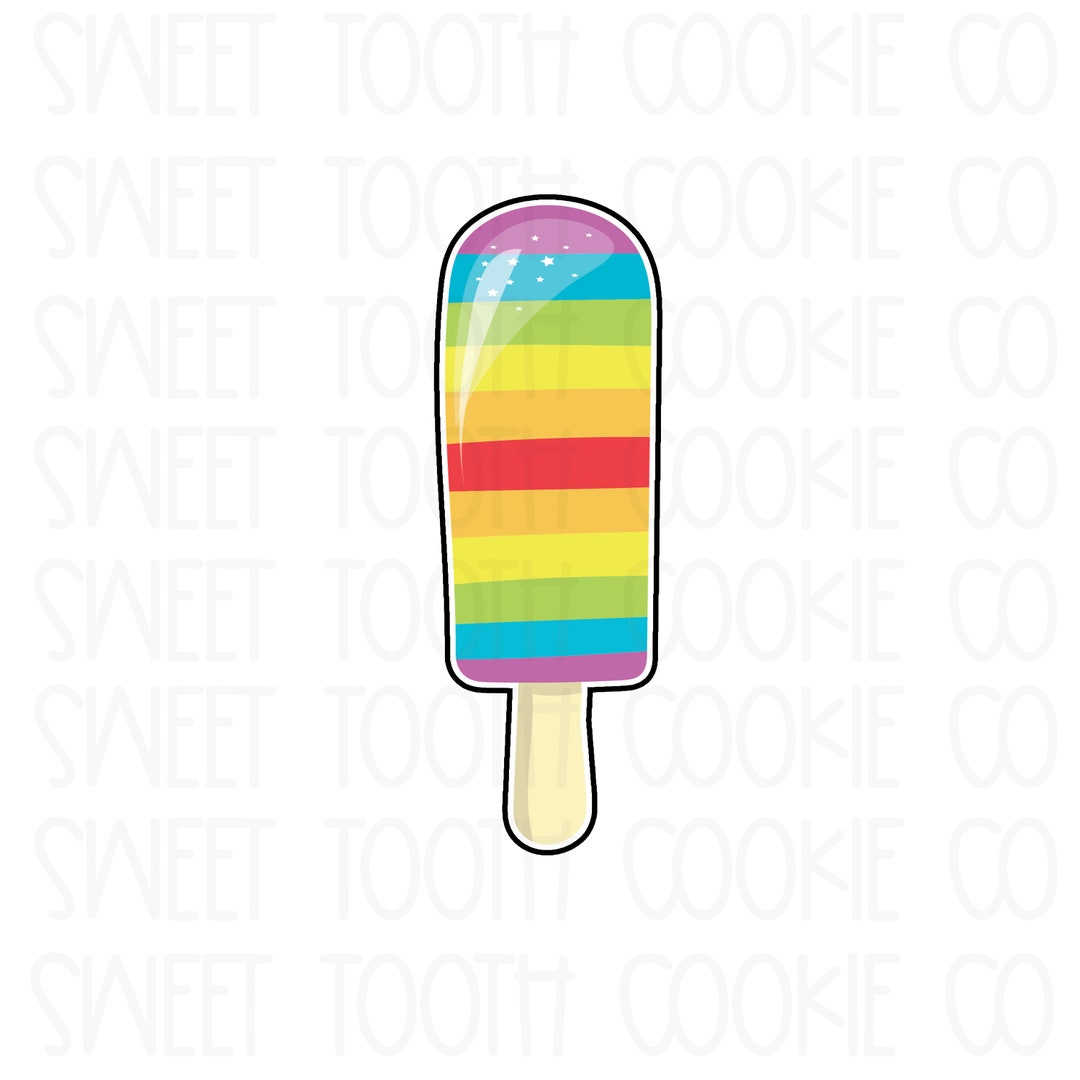 Popsicle With Stick Cookie Cutter. Summer Treat Cookie Cutter. Popsicle ...