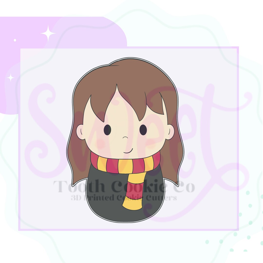 Wizard Girl Cookie Cutter. Wizard 3D Printed Cookie Cutter. Wizard ...