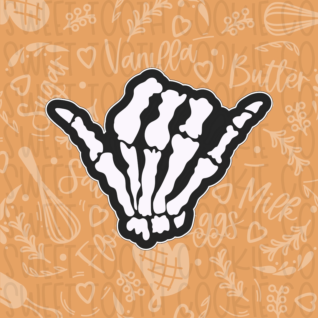 Skeleton Hand Cookie Cutter. Skeleton Cookie Cutter. Bone Cookie Cutter ...